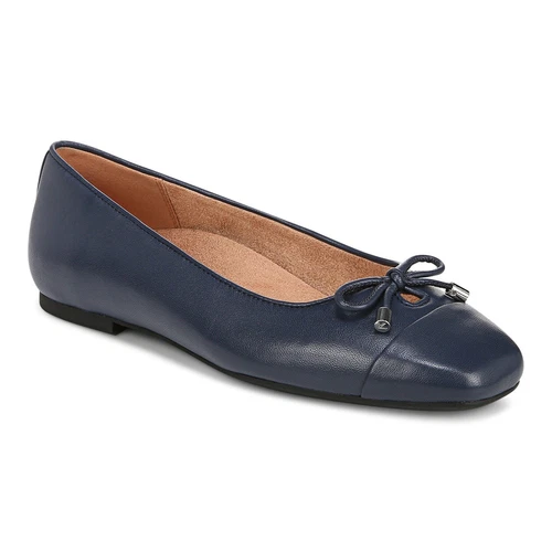 Vionic Klara Women's Ballet Comfort Flat Navy 8.5 Medium