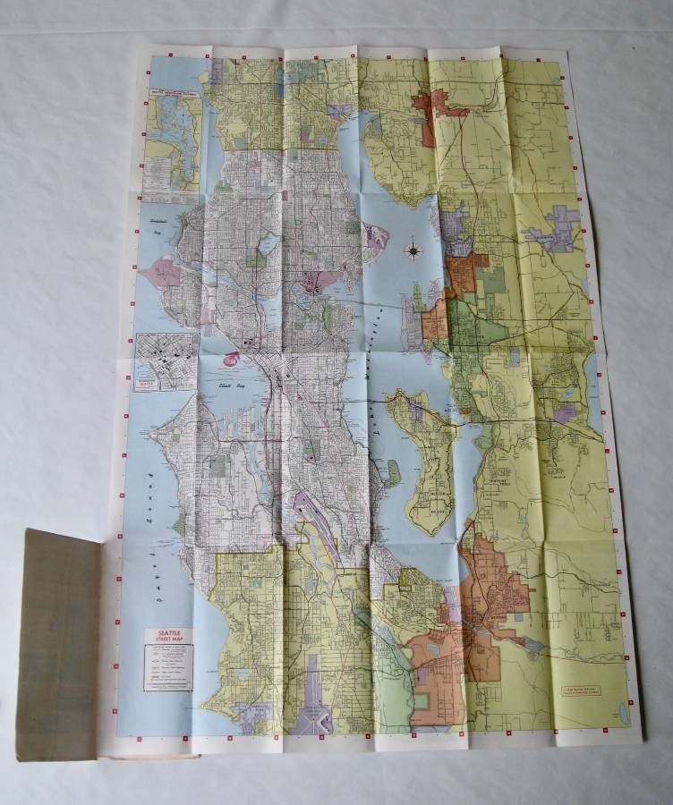 Seattle World’s Fair 1962 Map, Rand McNally Official Map Vintage ...