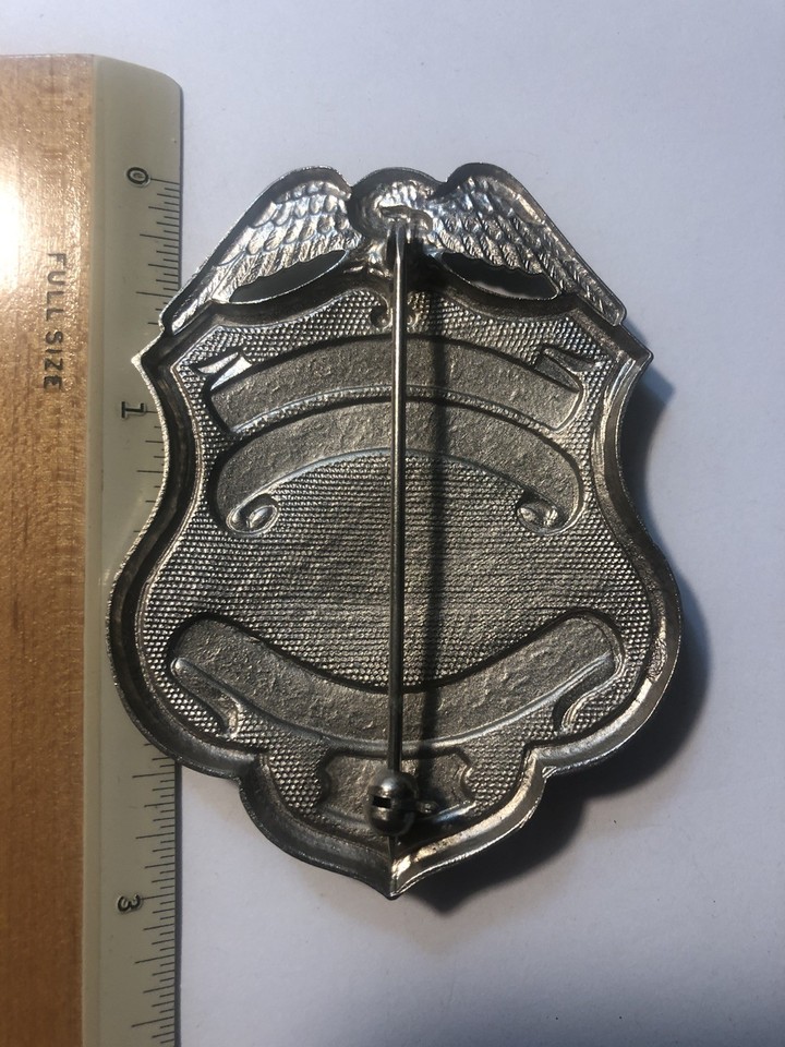 VINTAGE OBSOLETE CIVIL DEFENSE POLICE BADGE HARRISON TWP KNOX COUNTY ...