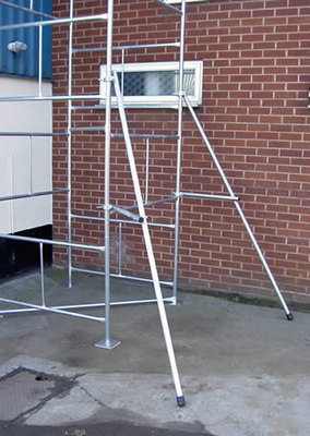Scaffold Tower Outriggers Stabilisers Pair - Classic Galvanised Steel ...