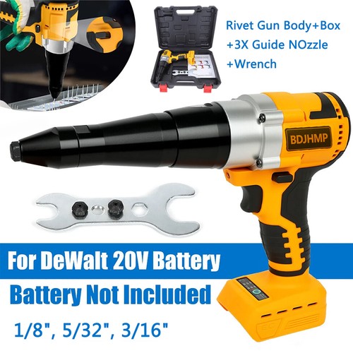 Electric Auto Pop Blind Rivet Gun For Dewalt 20V Battery Cordless ...