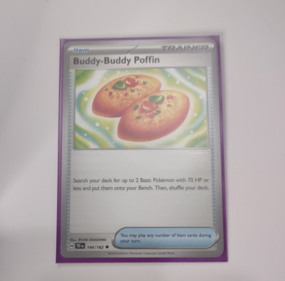 Pokemon Buddy-Buddy Poffin New Temporal Forces CARD IN HAND Pack Fresh ...