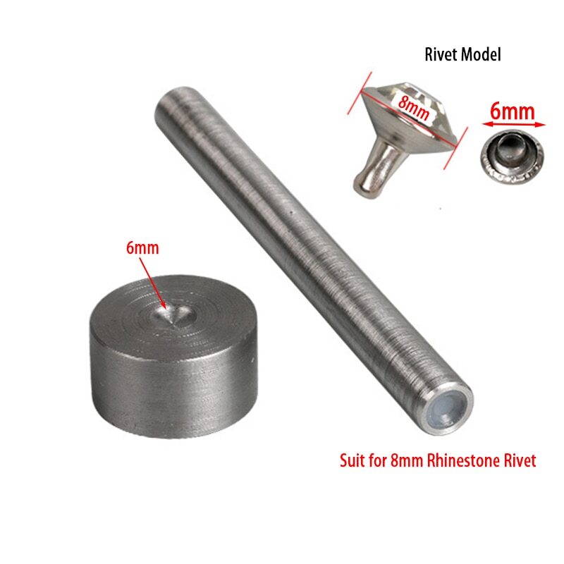 Leather Rhinestones Rivets Hand Die Tool Press Stud Setter For Bag ...