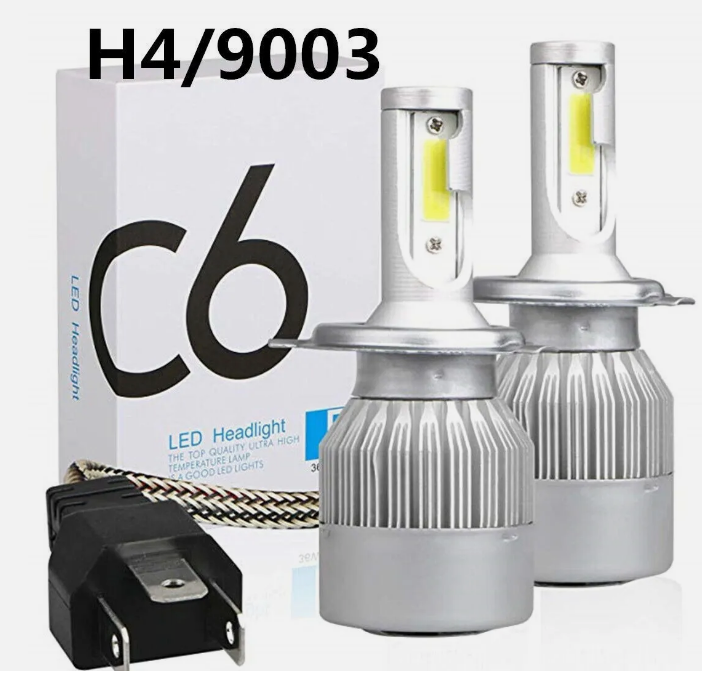 H1/H4/H7/H11/H13/9005/06/5202/9007/9012 LED Headlight Kit 6500K White ...