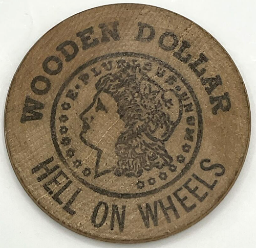 Vintage 1970 Cheyenne Wyoming Jaycees Buffalo Wooden Dollar Hell on Wheels | eBay