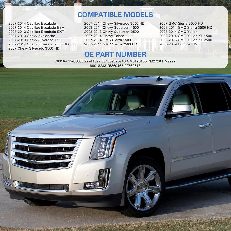 Blower Heater Motor w/ ATC For Cadillac Escalade Chevrolet Silverado ...