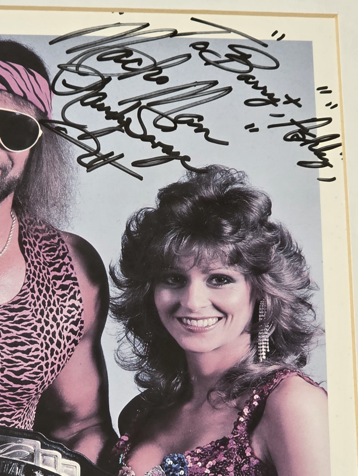 Macho Man Randy Savage & Miss Elizabeth SIGNED 1986 Original Promo JSA ...
