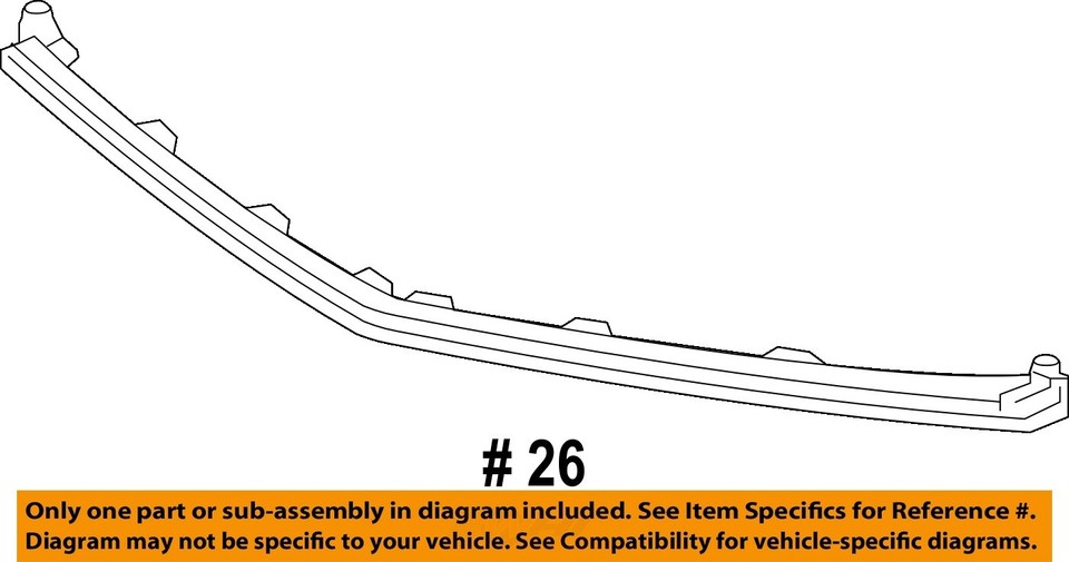 GM OEM 14-15 Camaro Front Bumper Grille Bumper Components-Upper Molding ...