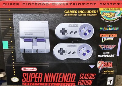 Super Nintendo SNES Classic Edition Mini Console - Official Nintendo ...