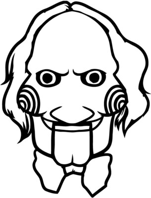 Jigsaw Saw movie VINYL DECAL Horror 1 2 3 4 5 6 7 bumper STICKER Horror ...