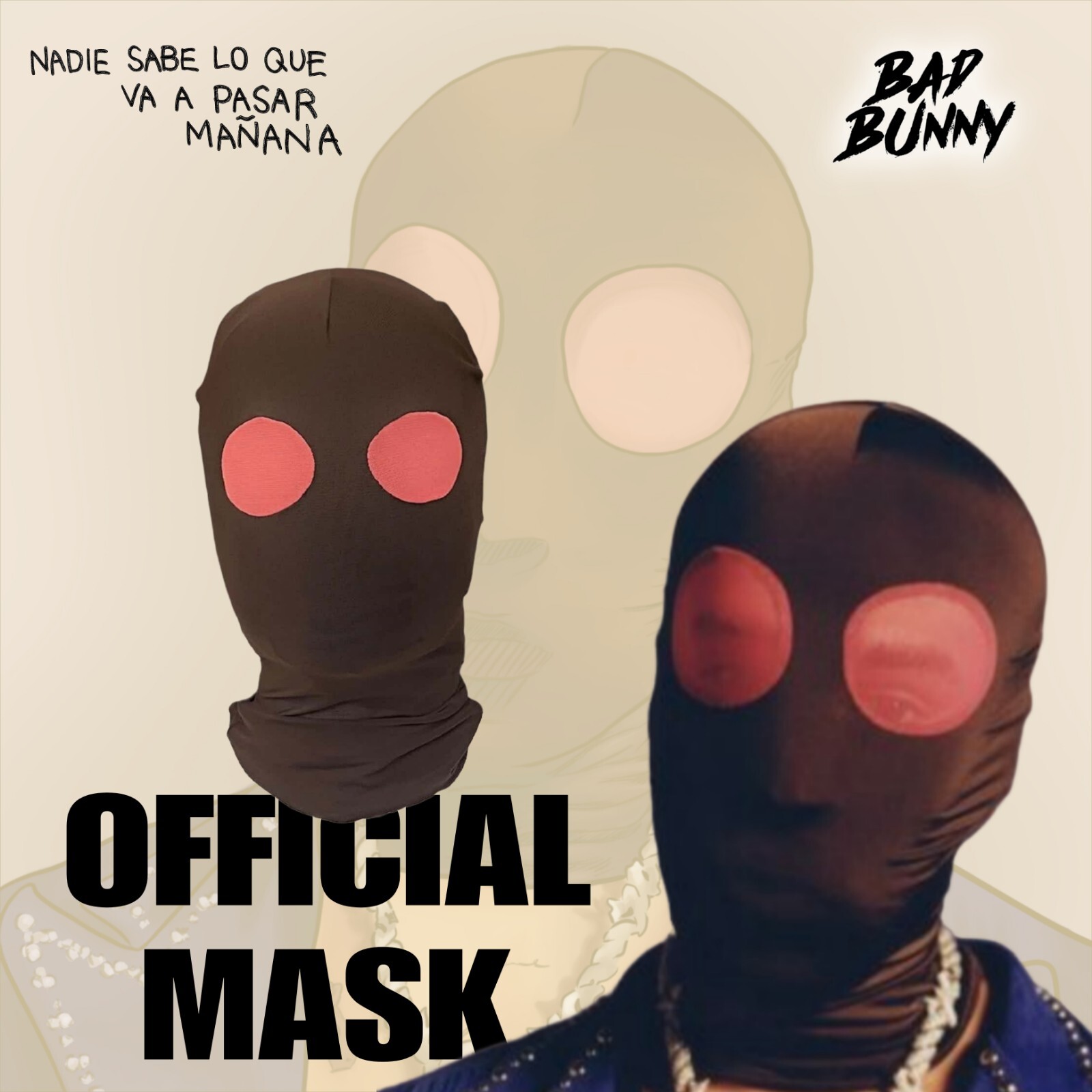 Bad Bunny Nadie Sabe Mask Original