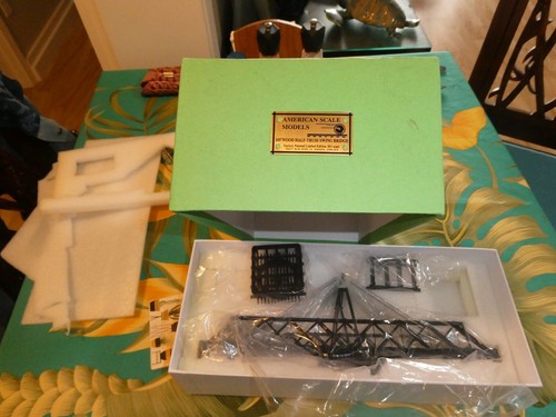 HO Scale Brass 105' Half Truss Swing Bridge O/B Ptd | eBay