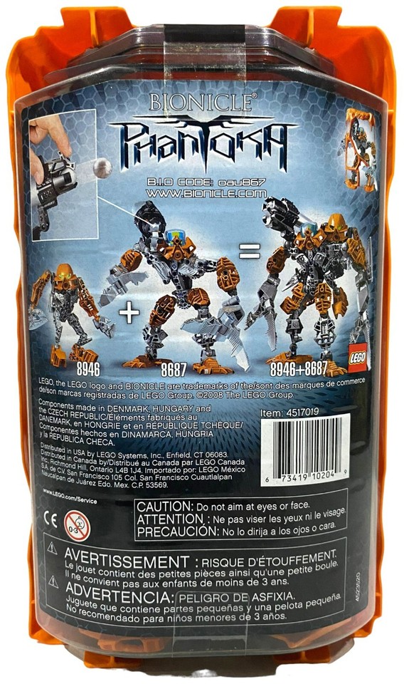LEGO 8687 Bionicle Phantoka Toa Pohatu STILL BRAND NEW FACTORY SEALED ...
