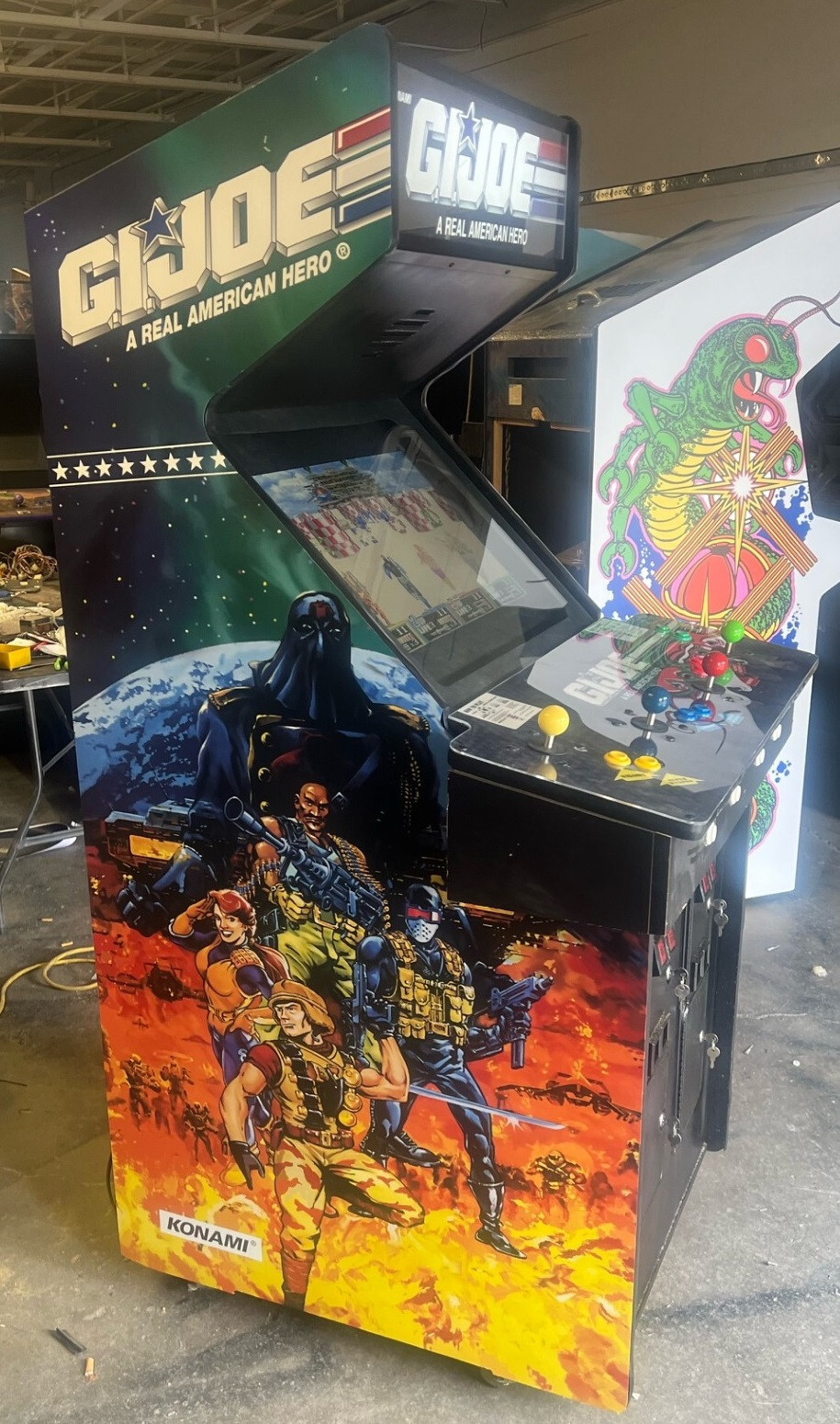 G.I. JOE ARCADE MACHINE bY KONAMI 1992 (Excellent Condition) *RARE* | eBay