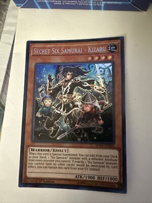1x Yu-gi-oh! Secret Six Samurai - Kizaru SPWA-EN005 Secret Rare 1st ...