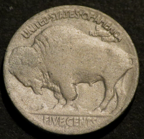 1917 D Buffalo Nickel Semi-Key Date Horn Details Holo-Restored Five 5c ...
