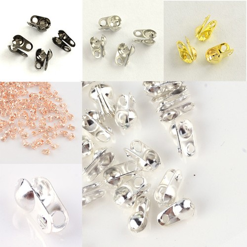 5000 Pcs Open Clamshell Iron Bead Tips Knot Covers End Caps Craft 4x2mm ...