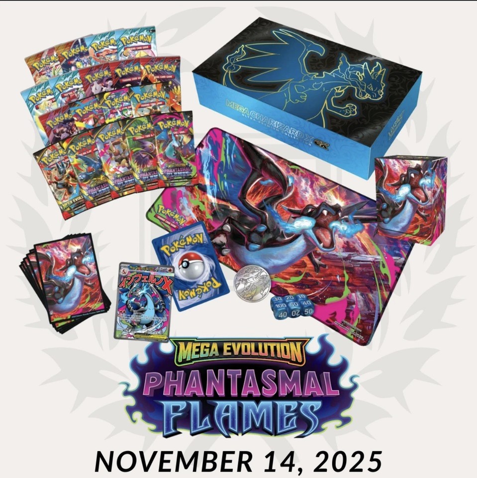 Pokemon TCG Phantasmal Flames Mega Charizard X EX UPC CONFIRMED 11/14 ...