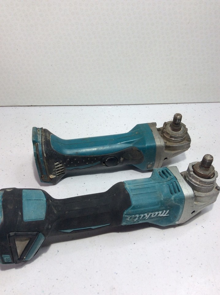 2 x Makita 18v Grinders Faulty Not working for Parts or Repair, DGA456 ...