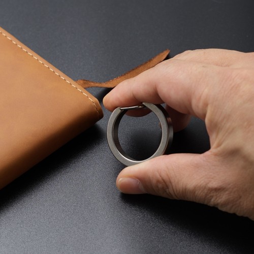 Titanium Alloy Key Ring EDC Keychain Holder Portable Outdoor Hang Tool ...