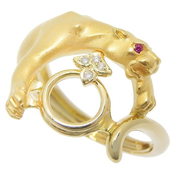 Carrera y Carrera Panther Ruby Diamond 18k Yellow Gold Pantera Animal ...