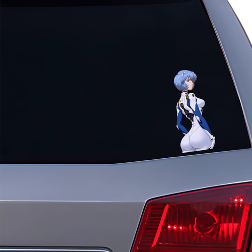 Evangelion Anime Manga Misato Rei Asuka Peeker Car Sticker Window Decal ...