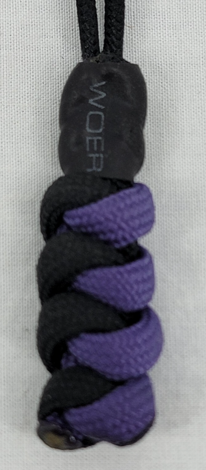 Paracord ~ Purple & Black ~ Zipper Pull/Knife Lanyards/Key Fob/Tool ...