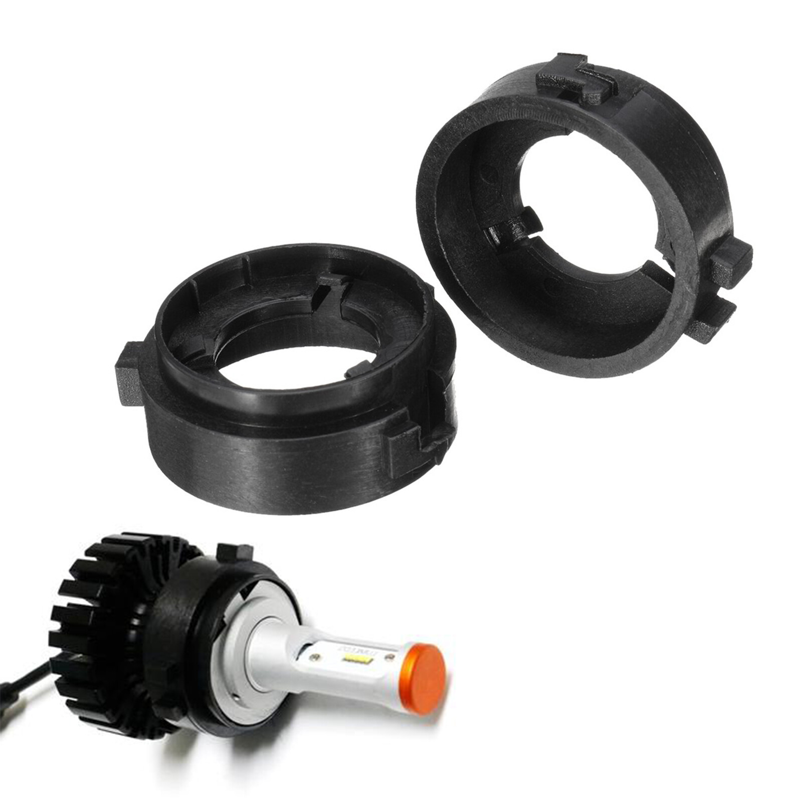 H7 LED Headlight Bulb Adapter Holders Socket Base Retainer Clip For VW ...