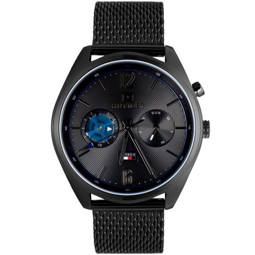 TOMMY HILFIGER DEACAN MENS WATCH 1791547 BLACK - WARRANTY - RRP 229.00 ...