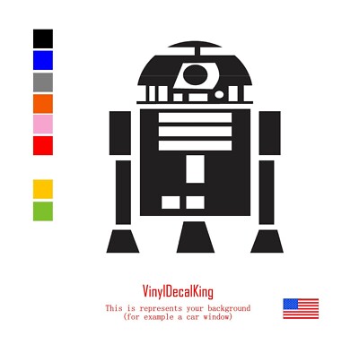 R2-D2 R2D2 Star Wars Vinyl Die Cut Car Decal Sticker - FREE SHIPPING | eBay