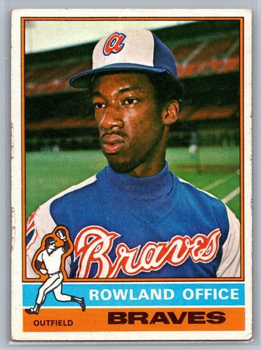 1976 Topps #256 Rowland Office - Atlanta Braves | eBay