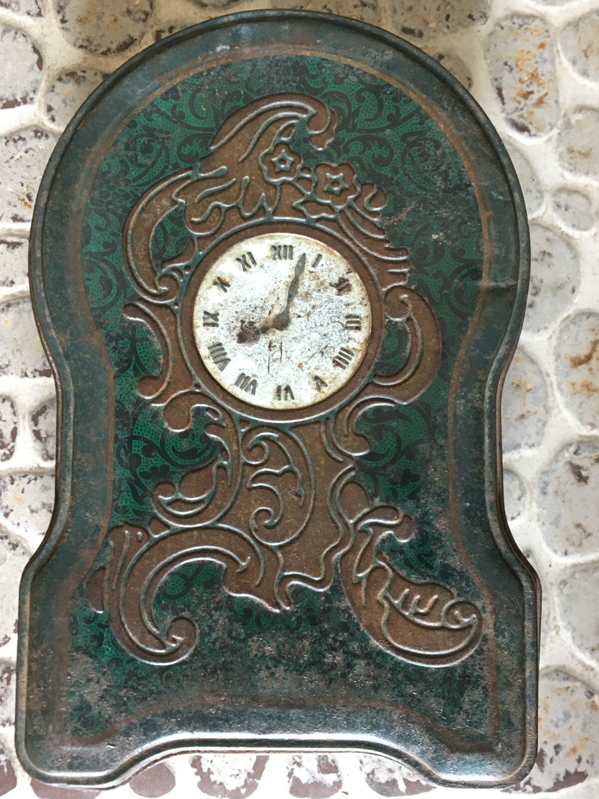 Vintage Nestle After Eight Chocolate Clock Shape Unique Tin Box ...