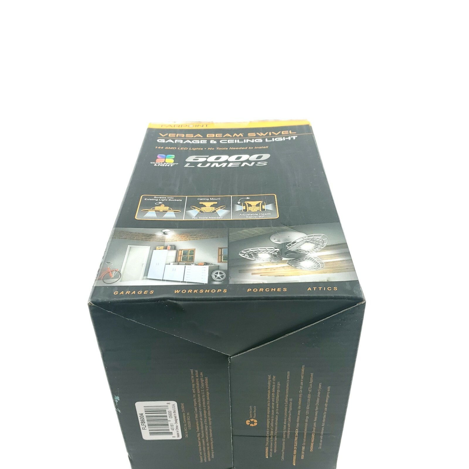 Far point Versa Beam Swivel Garage Ceiling 6000 Lumens Led Lights USA ...