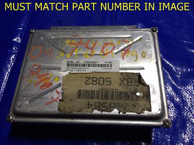 OEM GM CHEVROLET ENGINE COMPUTER ECU ECM BRAIN EBX MODULE 12583827 YFBX ...