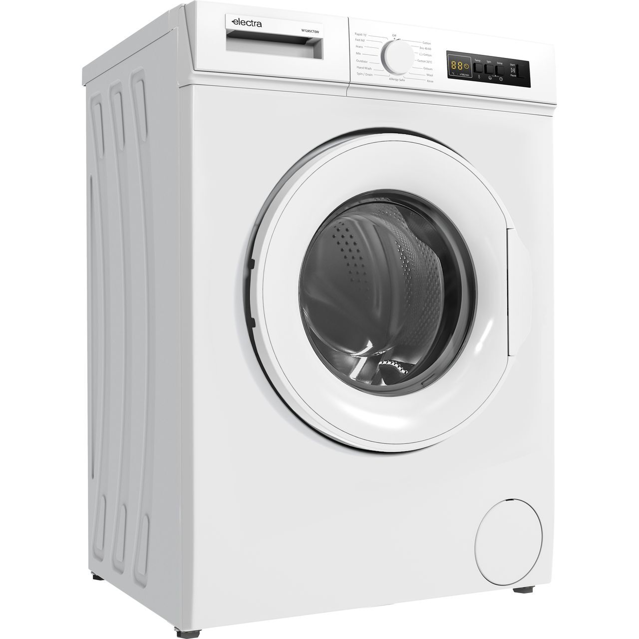 Electra W1245CT0W 7Kg Washing Machine 1200 RPM D Rated White 1200 RPM ...