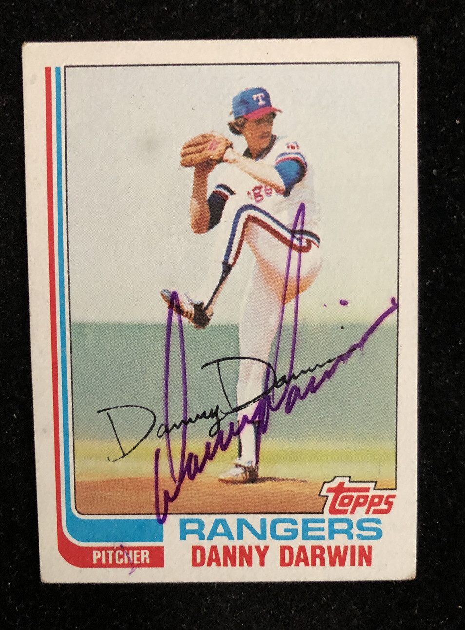 DANNY DARWIN 1982 TOPPS AUTOGRAPHED SIGNED AUTO BASEBALL CARD 298 ...