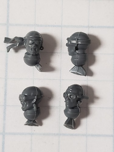 Warhammer 40k Genestealer Cult Bits Atalan Jackals Bald Female Heads ...