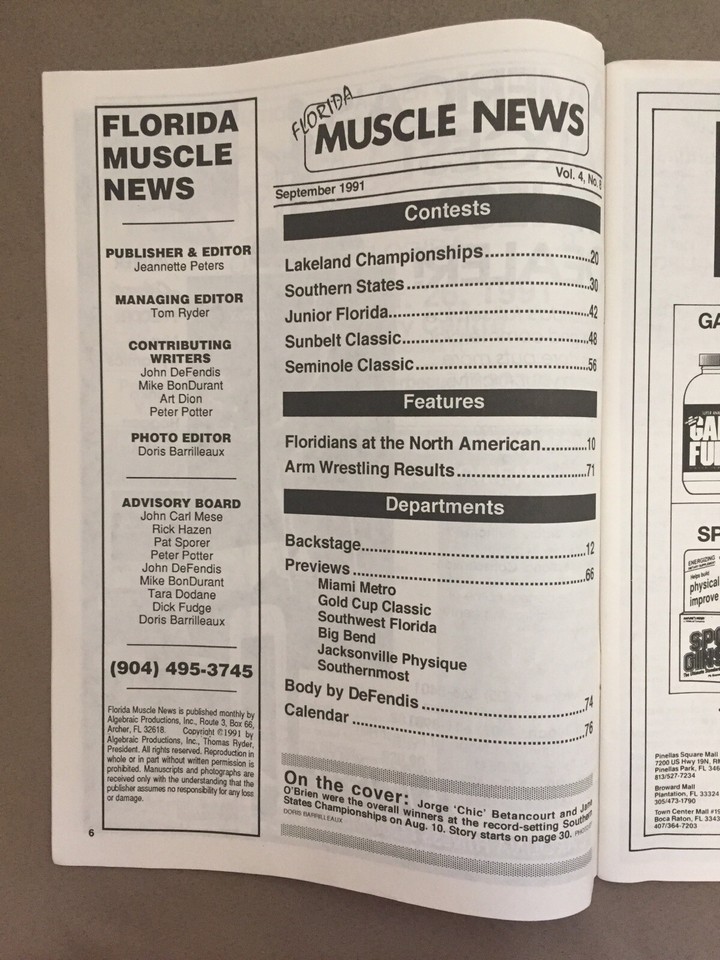 Florida Muscle News Bodybuilding Magazine / Jorge Bentancourt + O’Brien ...