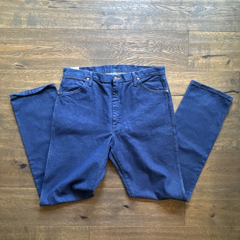 NEW Wrangler Mens 38x36 Cowboy Cut Pro-Rodeo Competition Dark Wash ...