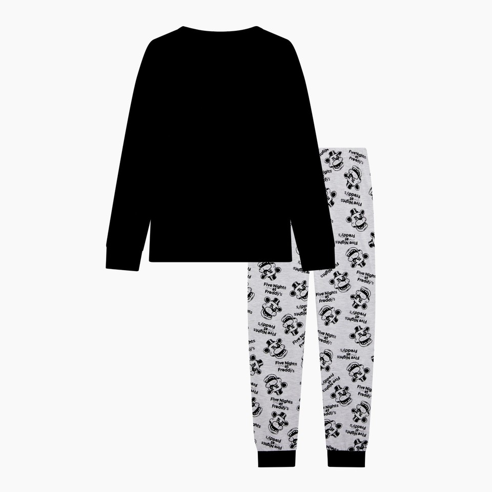 FIVE NIGHTS AT FREDDY'S Boys Pyjamas Set PJs Offical FNAF Black Grey 5 ...
