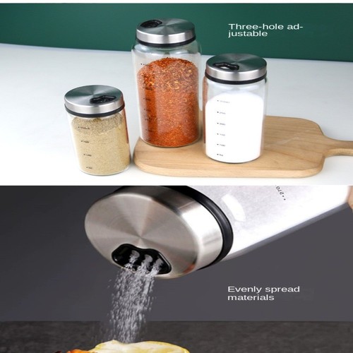 Seal Jar Pepper Spice Shaker Salt Sesame Storage Tank Glass Seasoning ...