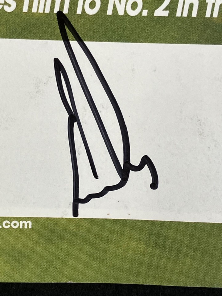 ERNIE ELS PGA GOLF WORLD MAGAZINE COVER SIGNED AUTOGRAPHED , OCTOBER 8 ...
