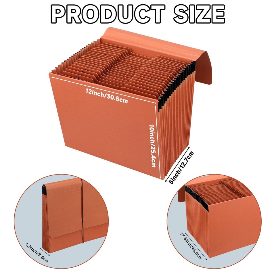 Heavy Duty Expanding File Folder Organizer,21 Pockets Accordion File ...