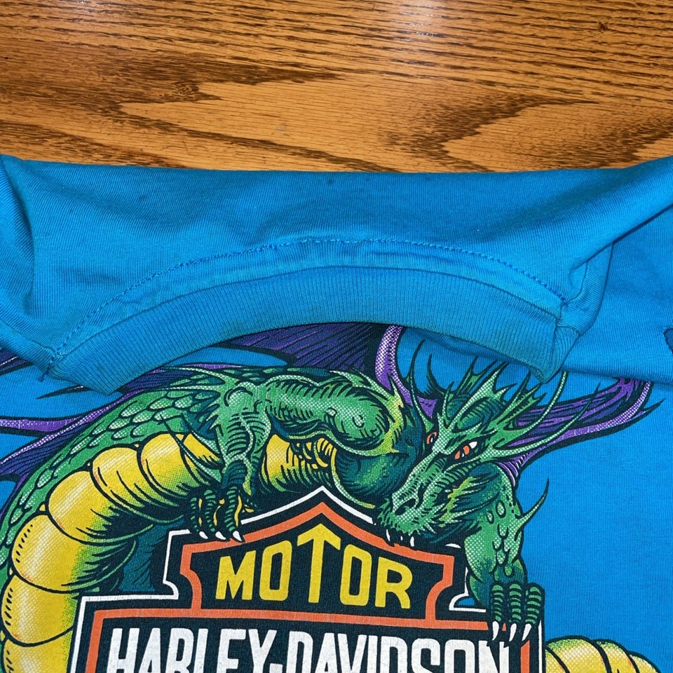 Vintage Harley-Davidson Dragon TShirt Medium Single Stitch Boswells ...
