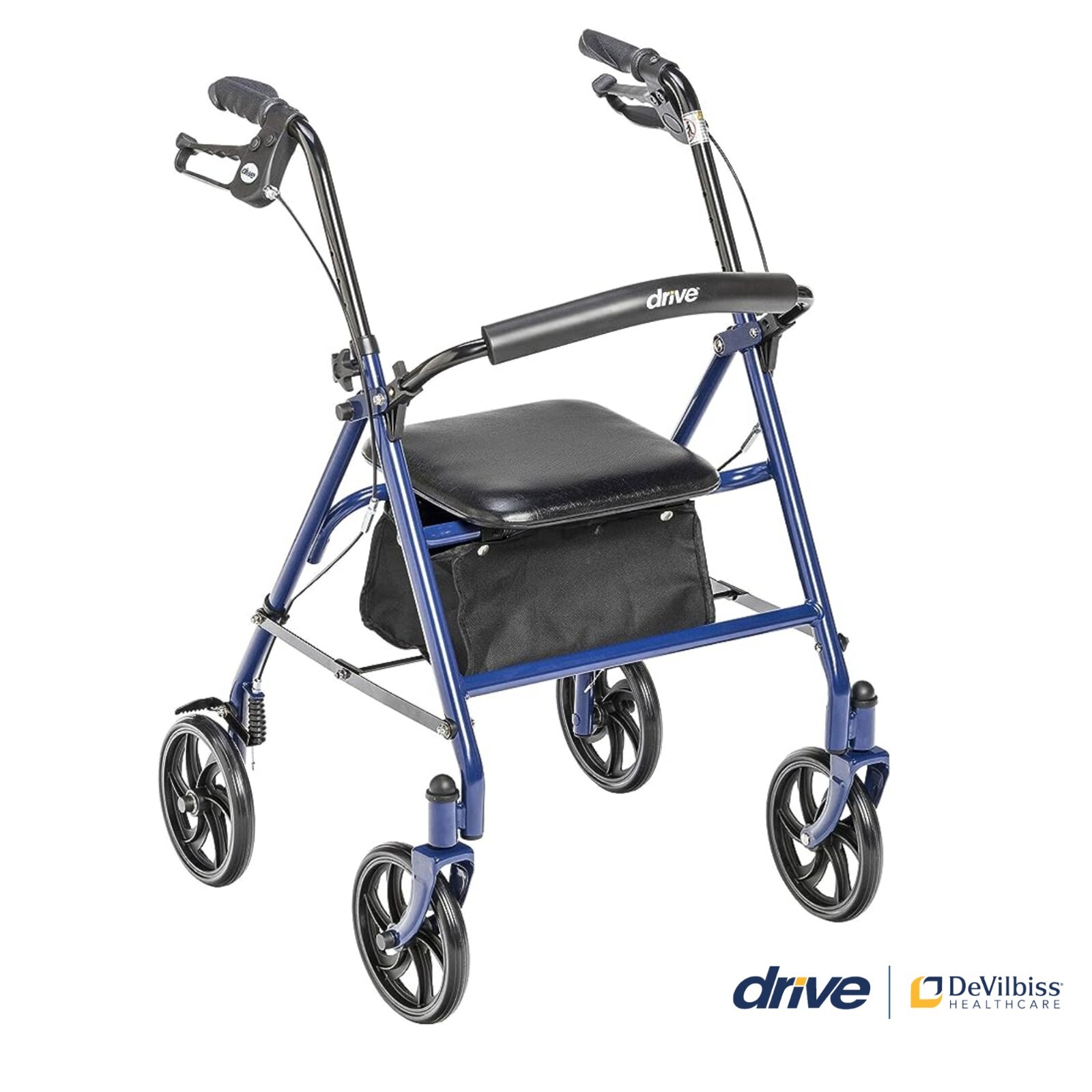 Drive 4-Wheel Walker Rollator Foldable 7.5" Casters | eBay