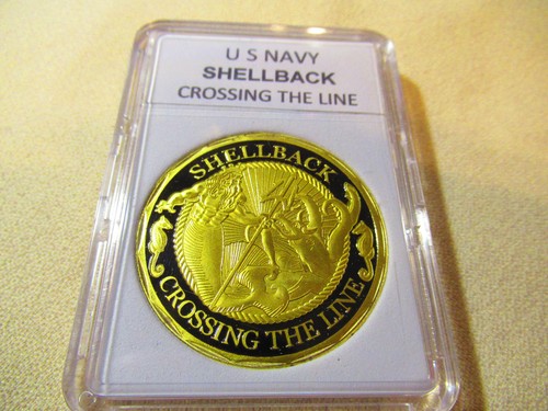 US NAVY - SHELLBACK - CROSSING THE LINE Challenge Coin | eBay