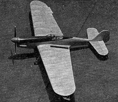 334-G Control Line Stunt 42" Wingspan Model Airplane Printed Plans ...