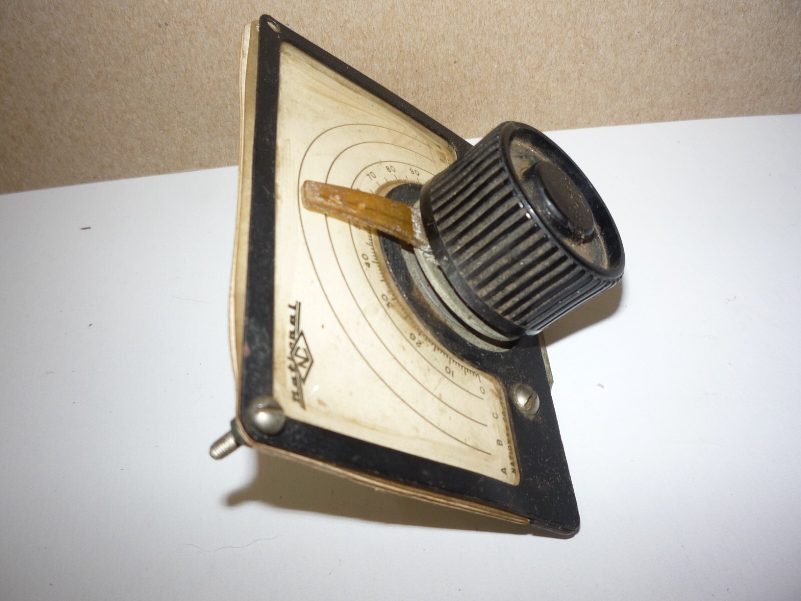 National Radio Vernier Dial + Knob and Bezel 0-100 from ham radio ...