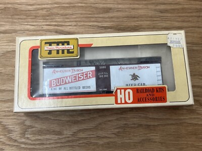 HO scale Trains Miniature 40' Budweiser Wood Reefer car #8081 Beer ...