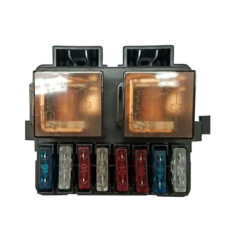 2-Way Fuse Box Block Holder with 2 Relays 8 Fuse Blade For 12V ...